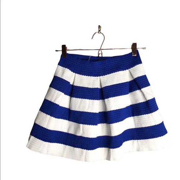 Jealous Tomato | Skirts | Jealous Tomato Textured Blue White Striped ...